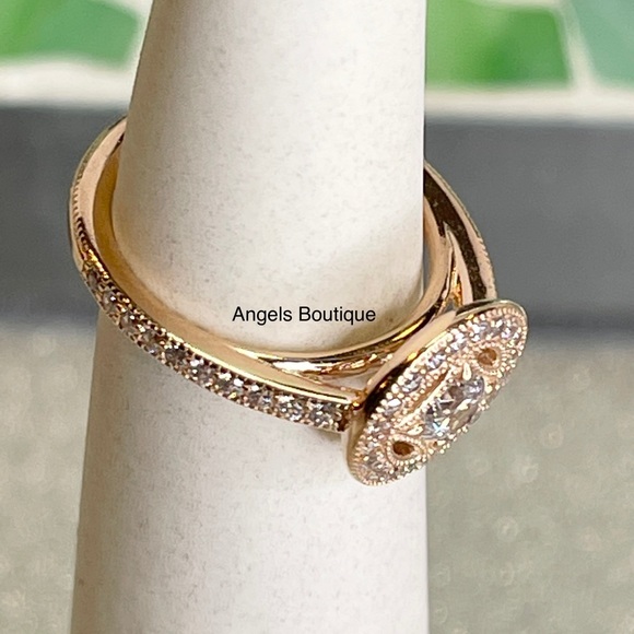 Pandora | Jewelry | Pandora Rose Gold Vintage Circle Ring | Poshmark